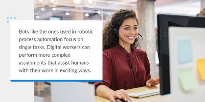 What is a Digital Worker vs Bot? | Salient Process