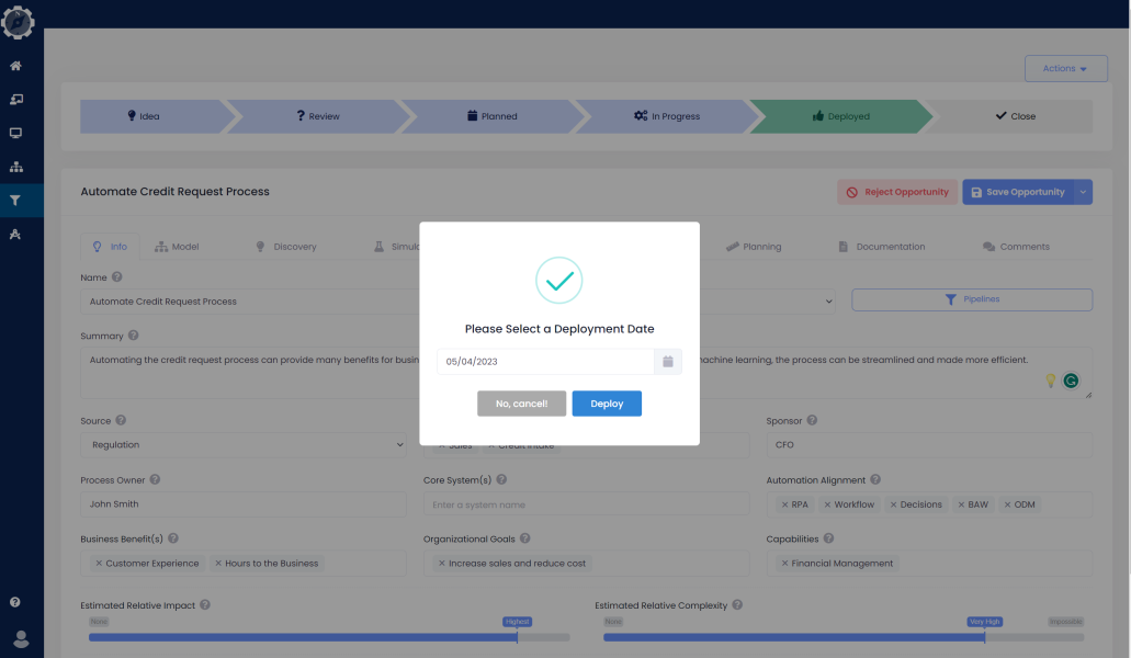 What's New in Automation Compass? March 2023 Salient Process